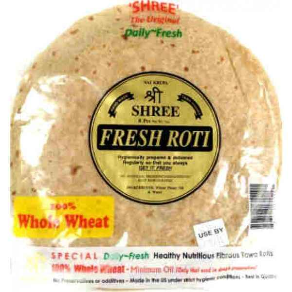 Shri – Roti Whole Wheat (6 piece) ll 1 pack (6 piece) – Mahifoods
