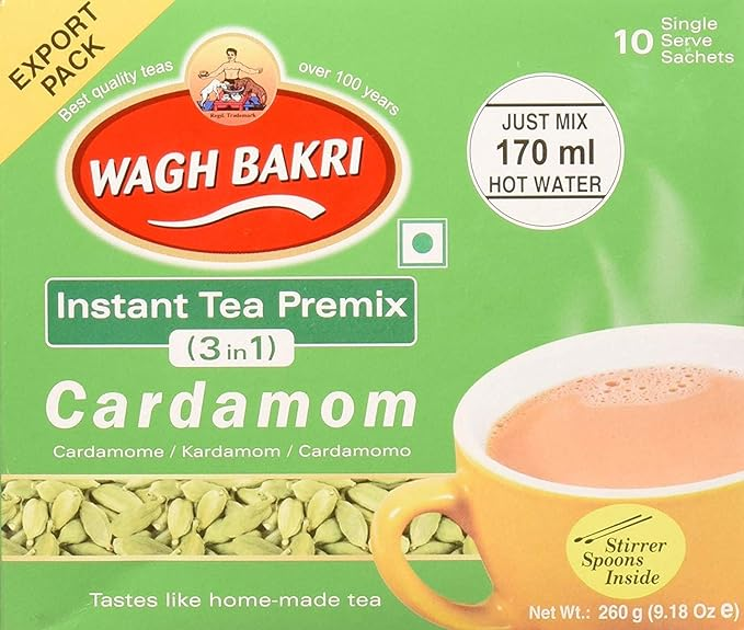 WaghBakari – Instant Cardamom Tea Bag (260 gm) ll1 Case (18 x 260 gm ...