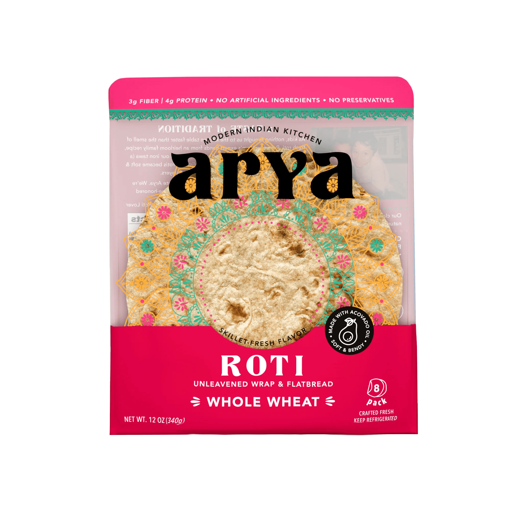 Arya Whole Wheat Roti ll 1 Pack (15 Piece) – Mahifoods
